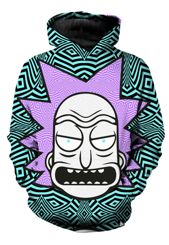 Rick And Morty Teal Hoodie — raveready